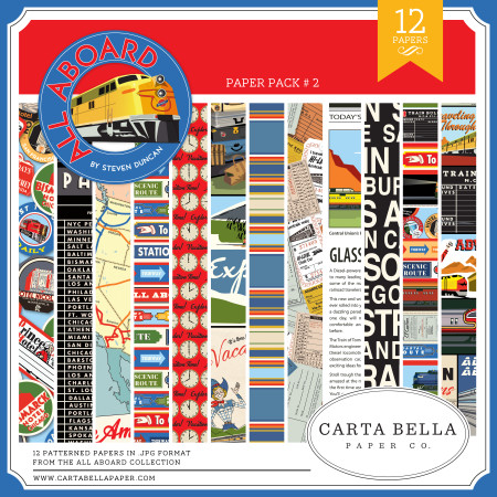 All Aboard Paper Pack #2 - Snap Click Supply Co.