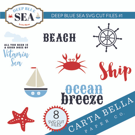 Deep Blue Sea SVG Cut Files #1 - Snap Click Supply Co.