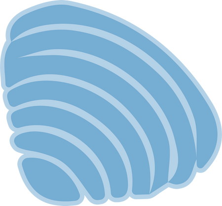 Deep Blue Seashell #2 SVG Cut File - Snap Click Supply Co.