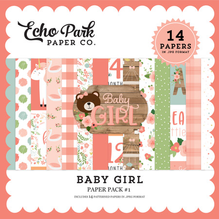 Baby Girl Paper Pack #1 - Snap Click Supply Co.