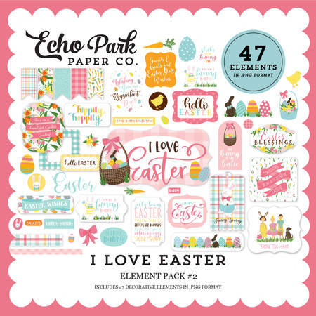I Love Easter Element Pack #2 - Snap Click Supply Co.