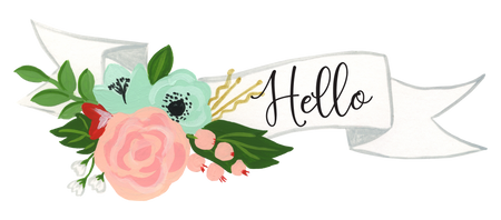 Hello Banner Print & Cut File - Snap Click Supply Co.