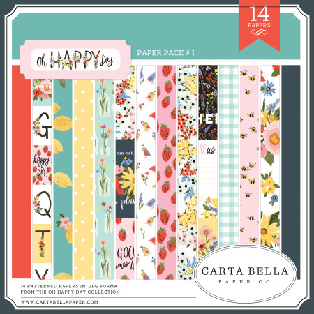 Oh Happy Day Paper Pack #1 - Snap Click Supply Co.