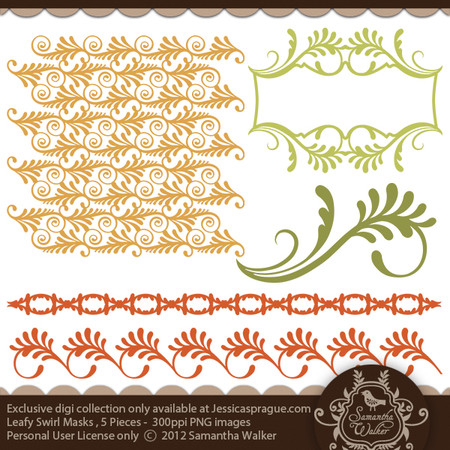 Leafy Swirl Mask Collection - Snap Click Supply Co.