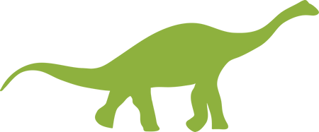 Dinosaur Brontosaurus 2 SVG Cut File - Snap Click Supply Co.
