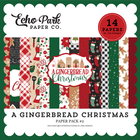 A Gingerbread Christmas Paper Pack #2 - Snap Click Supply Co.