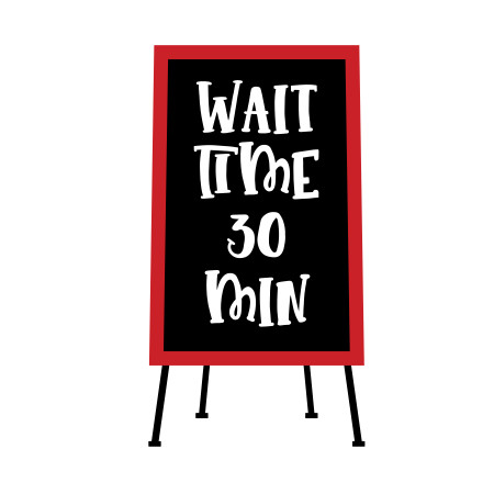 Wait Time SVG Cut File - Snap Click Supply Co.