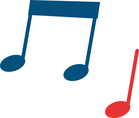 Music Notes #2 SVG Cut File - Snap Click Supply Co.