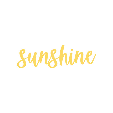 Sunshine Word SVG Cut File - Snap Click Supply Co.