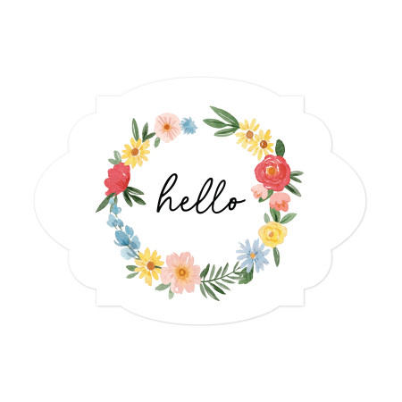 Hello Wreath Print And Cut File - Snap Click Supply Co.