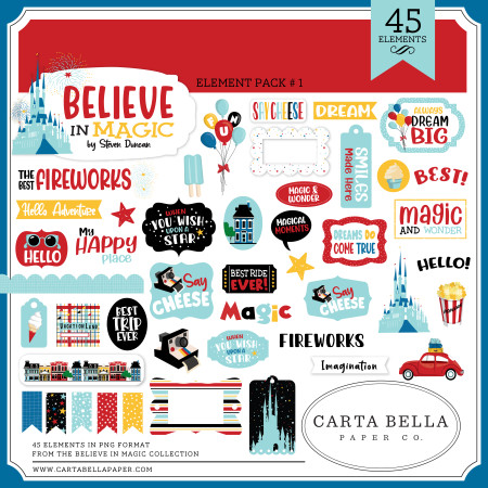 Believe In Magic Element Pack #1 - Snap Click Supply Co.