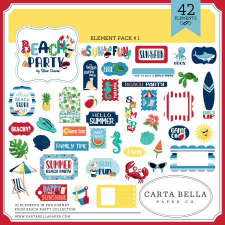 Beach Party Element Pack #1 - Snap Click Supply Co.