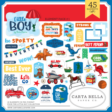 Little Boy Element Pack #1 - Snap Click Supply Co.