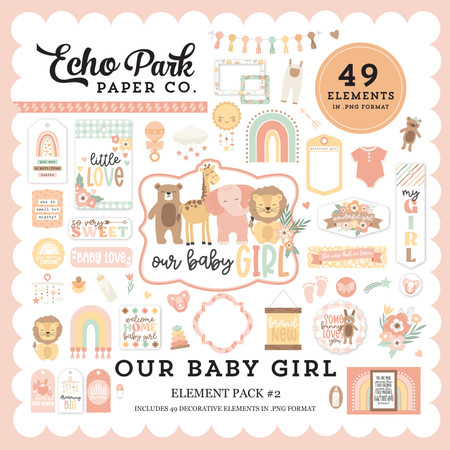 Our Baby Girl Element Pack #2 - Snap Click Supply Co.