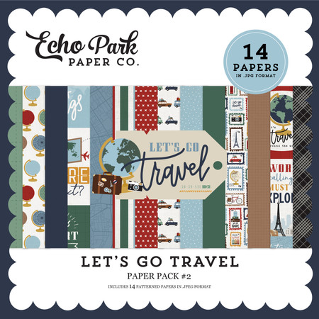 Let's Go Travel Paper Pack #2 - Snap Click Supply Co.