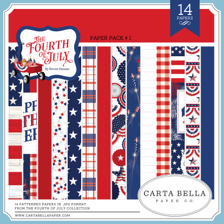 Fourth Of July Paper Pack #1 - Snap Click Supply Co.