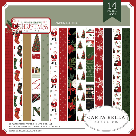 A Wonderful Christmas Paper Pack #1 - Snap Click Supply Co.