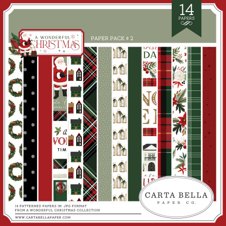 A Wonderful Christmas Paper Pack #2 - Snap Click Supply Co.