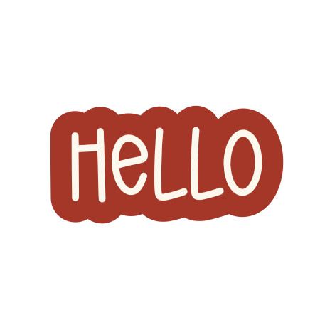 Hello 2 SVG Cut File - Snap Click Supply Co.