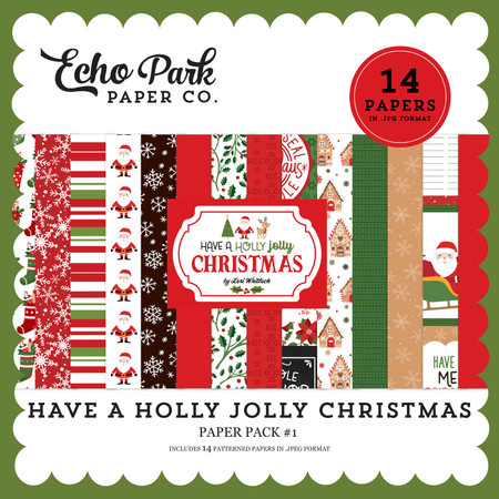 Have A Holly Jolly Christmas Paper Pack #1 - Snap Click Supply Co.