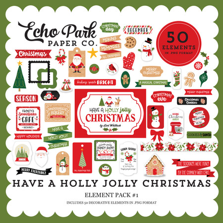 Have A Holly Jolly Christmas Element Pack #1 - Snap Click Supply Co.