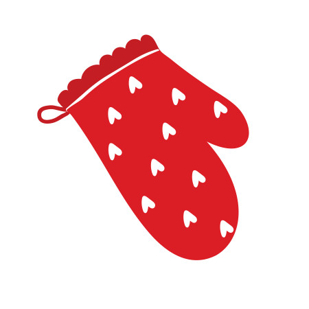 Oven Mitt 2 SVG Cut File - Snap Click Supply Co.