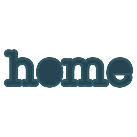 Home Word 1 SVG Cut File - Snap Click Supply Co.