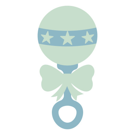Baby Rattle SVG Cut File - Snap Click Supply Co.