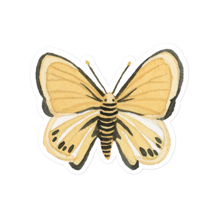 Yellow Butterfly Print & Cut File - Snap Click Supply Co.