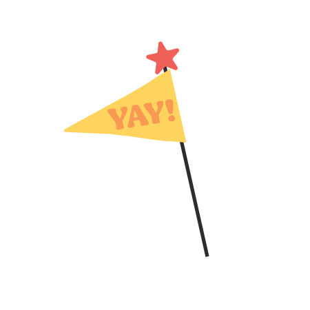 Yay Flag SVG Cut File - Snap Click Supply Co.