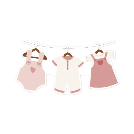Hanging Baby Clothes Print & Cut File - Snap Click Supply Co.