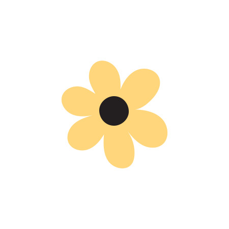 Yellow Flower 2 SVG Cut File - Snap Click Supply Co.