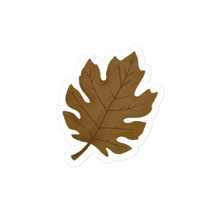 Brown Leaf Print and Cut File - Snap Click Supply Co.