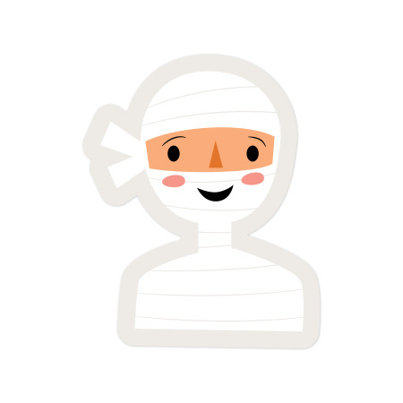 Smiling Mummy Print and Cut File - Snap Click Supply Co.