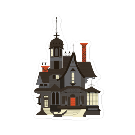 Haunted House2 SVG Print and Cut File - Snap Click Supply Co.