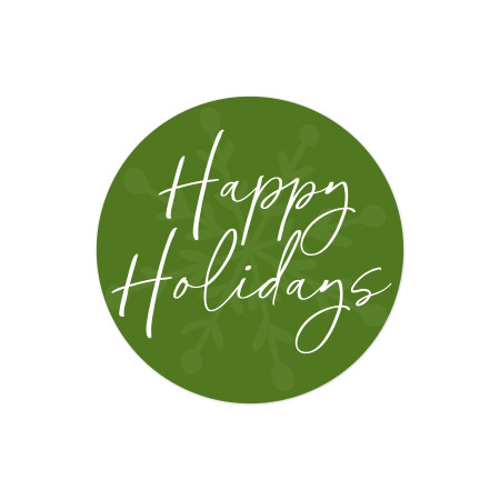 Green Happy Holidays Print and Cut File - Snap Click Supply Co.