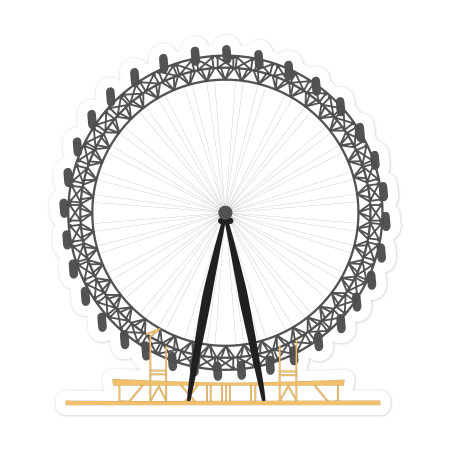 London Eye Print and Cut File - Snap Click Supply Co.