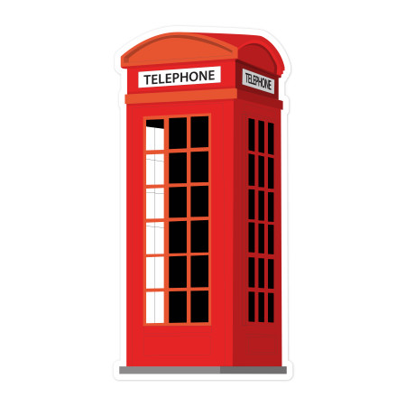 Telephone Box Print and Cut File - Snap Click Supply Co.