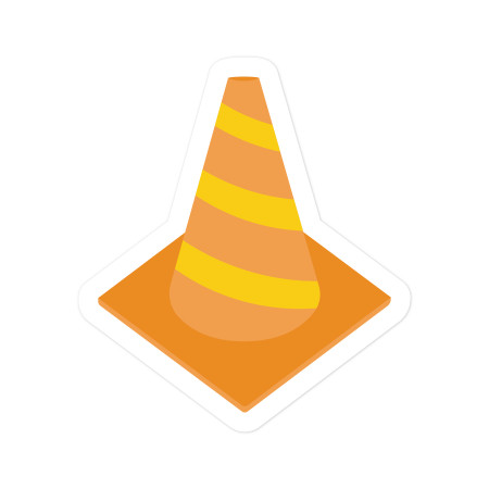 Traffic Cone Print and Cut File - Snap Click Supply Co.