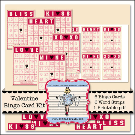 Valentine Bingo Card Kit - Snap Click Supply Co.