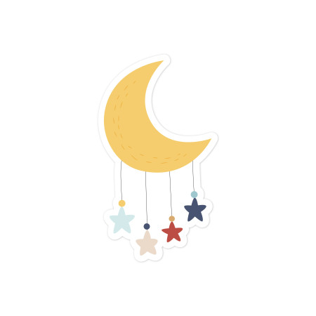 Moon Mobile Print and Cut File - Snap Click Supply Co.