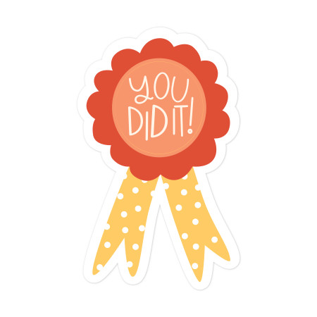 You Did It! Ribbon Print and Cut File - Snap Click Supply Co.