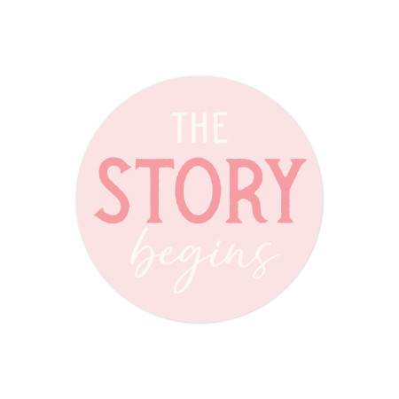 The Story Begins Sticker Print and Cut File - Snap Click Supply Co.