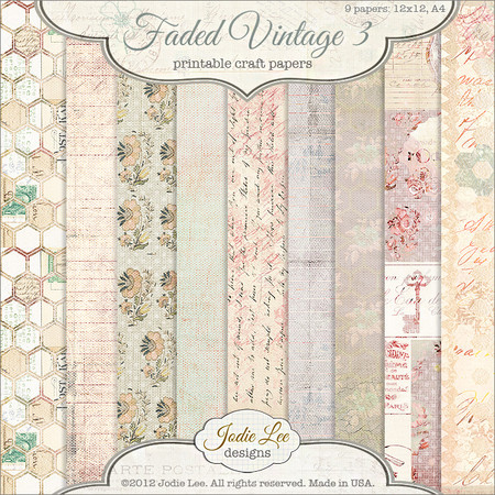 Faded Vintage Papers 3 - Snap Click Supply Co.