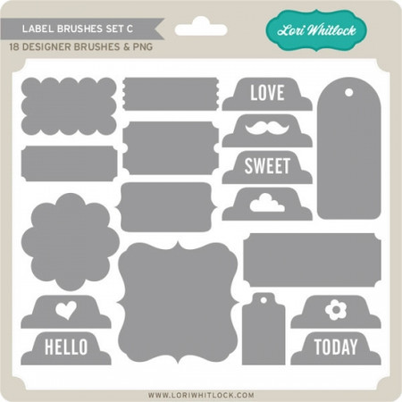 Label Brushes Set C - Snap Click Supply Co.