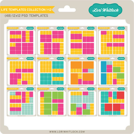 Life Templates Collection 1-12 - Snap Click Supply Co.