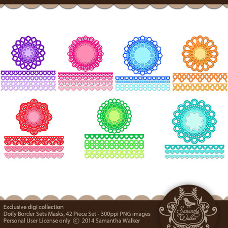 Doily Borders Sets Mask Collection - Snap Click Supply Co.