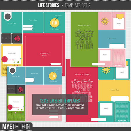 Life Stories | Template Set 2 - Snap Click Supply Co.