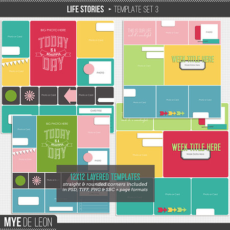 Life Stories | Template Set 3 - Snap Click Supply Co.