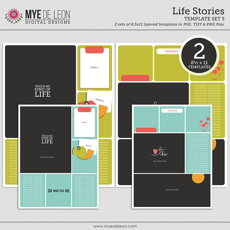 Life Stories | Template Set 5 - Snap Click Supply Co.
